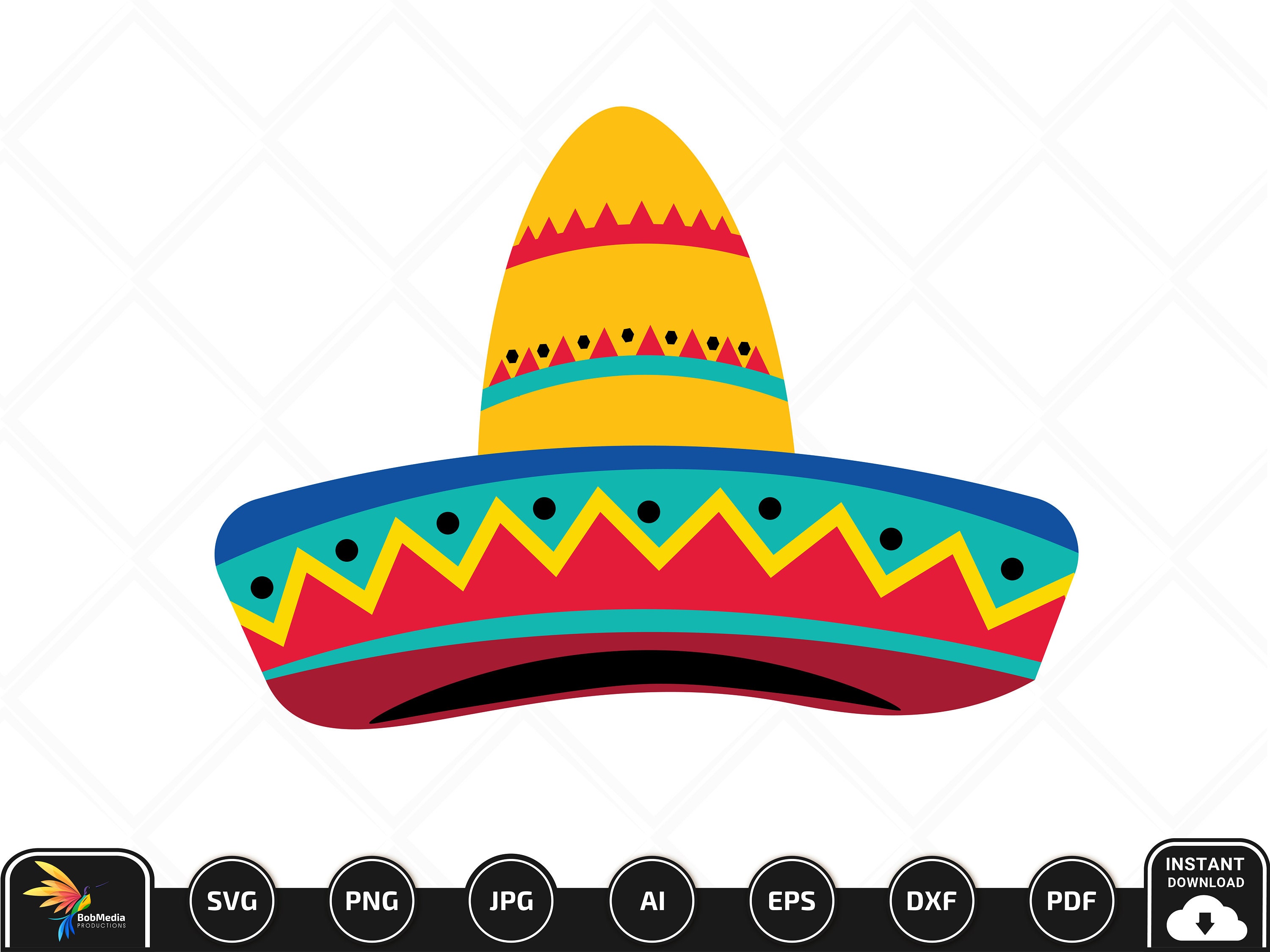 Sombrero Svg Mexican Fiesta Svg sombrero Mexico Mexican | Etsy