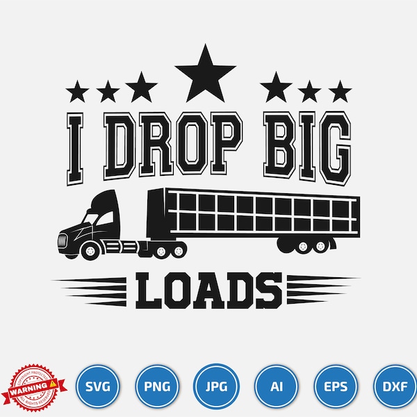 I Drop Big Loads Svg - Etsy Canada