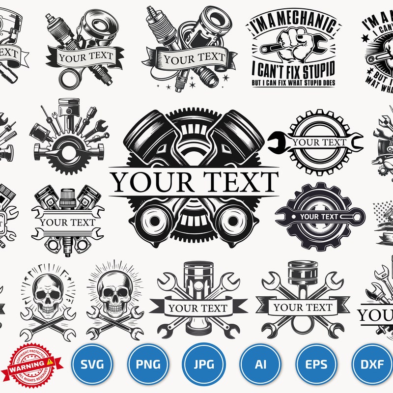 Mechanic Svg - Etsy