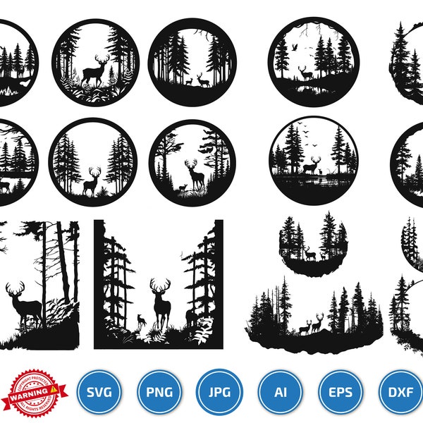 Nature Scene Svg - Etsy