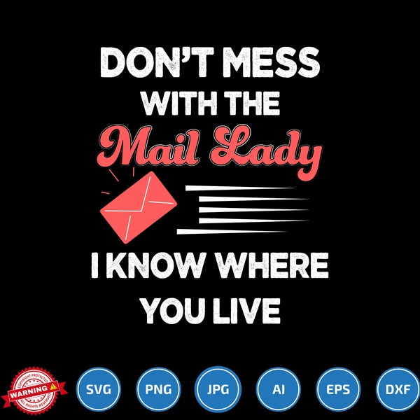 Dont Mess Mail Lady - Etsy