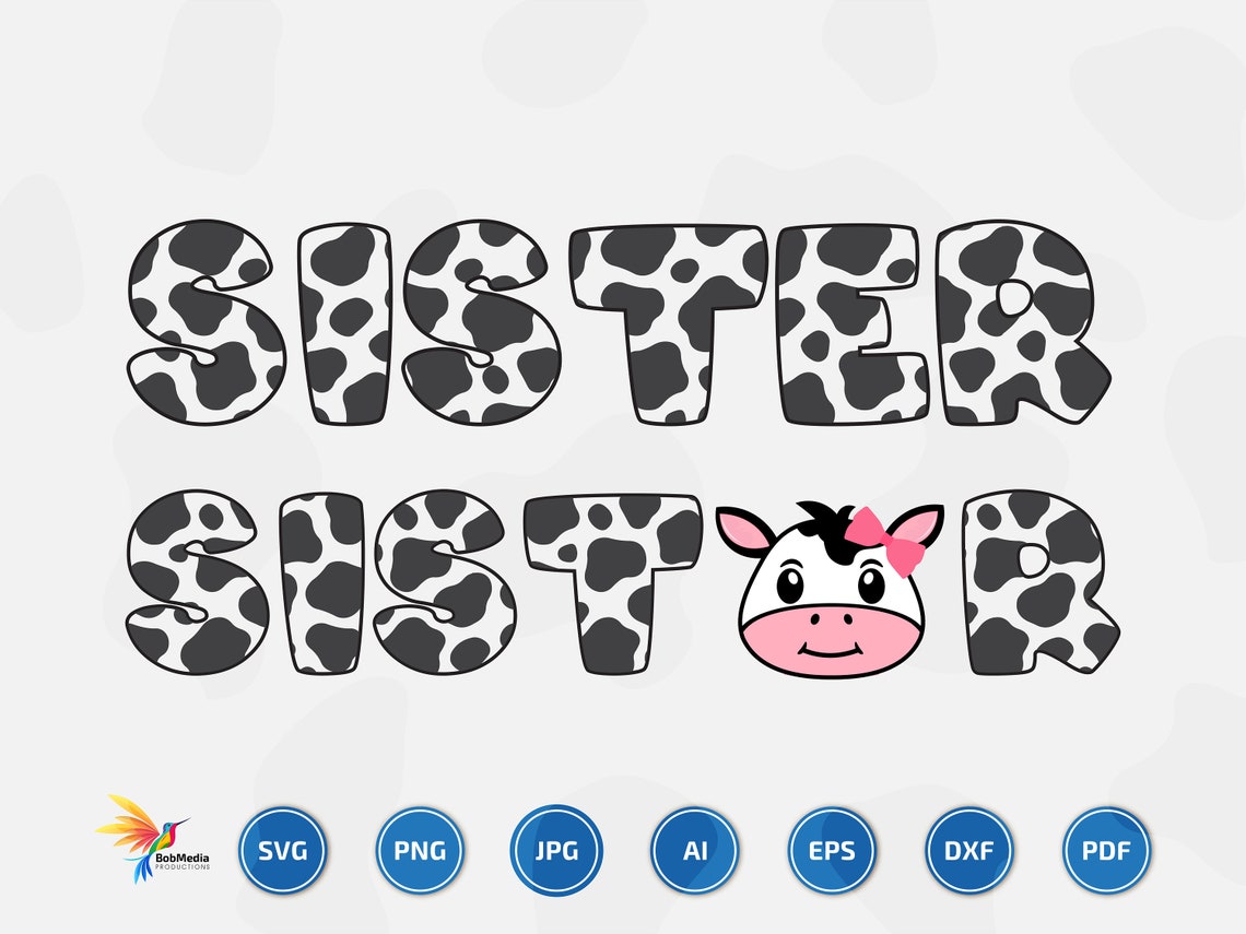 Cow Family Svg Cow Svg Files Cow Clipart Cow Print Svg Cow - Etsy Canada