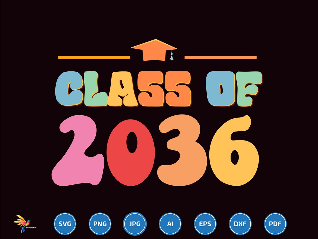 Groovy Back to School Class of 2036 Svg Bundle , Graduate 2022 , Back ...