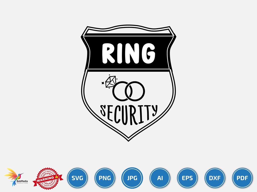 Ring Security Svg Png Ring Security Badge Svg Wedding Ring - Etsy