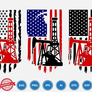 Oilfield Flag Svg USA Flag Oilfield Svg Oilfield Worker Svg - Etsy ...