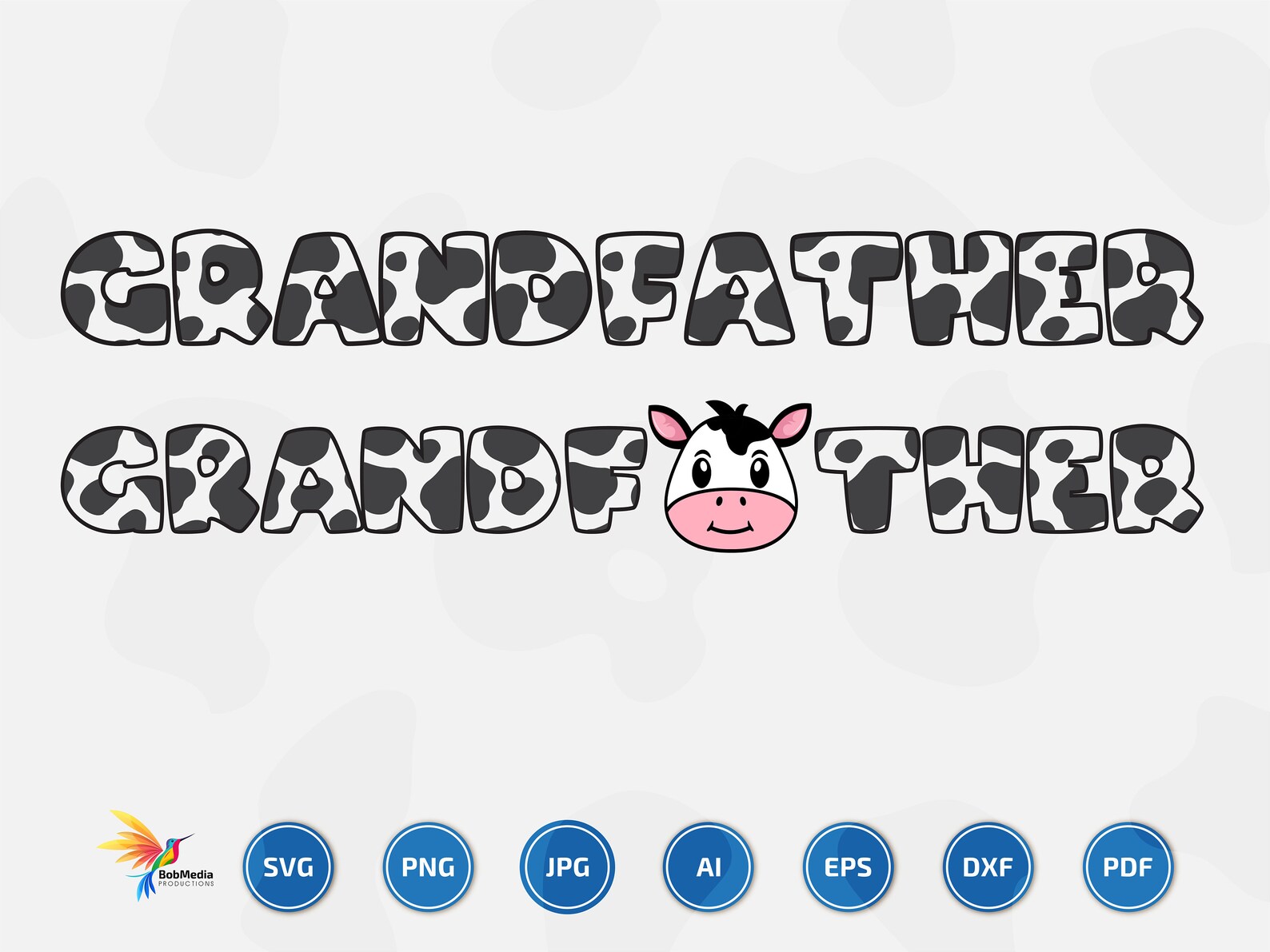 Cow Family Svg Cow Svg Files Cow Clipart Cow Print Svg Cow - Etsy Canada