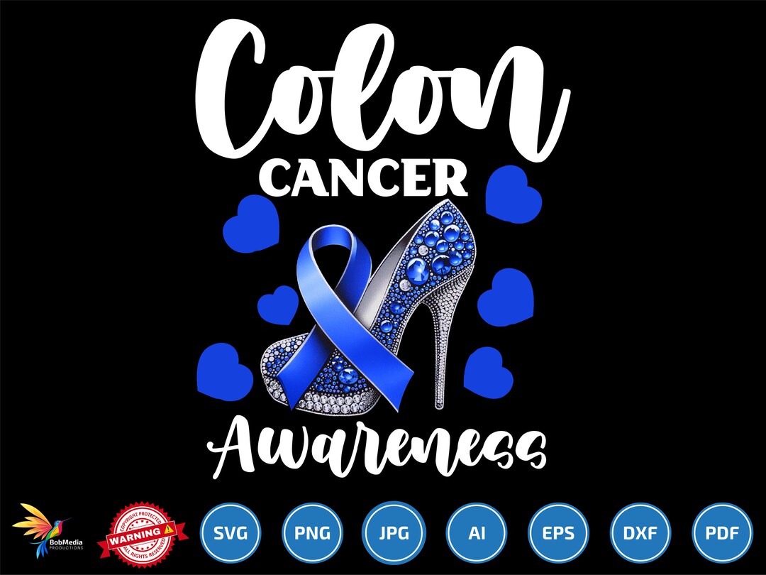 Colon Cancer Warrior Svg, Colon Cancer Awareness Svg, Nobody Fights ...
