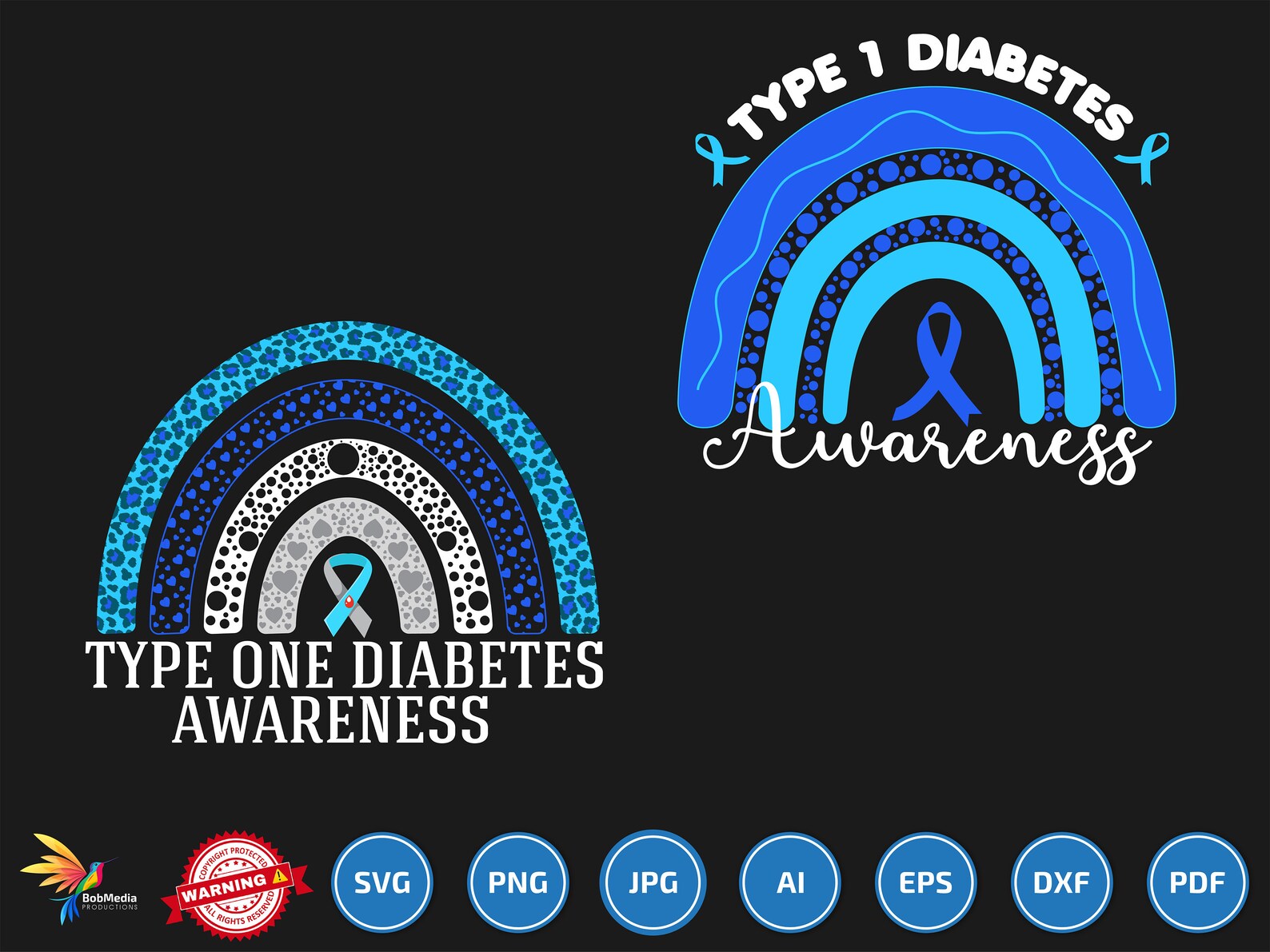 Ddiabetes Awareness Svg Png Bundle Diabetes Svg Blue Ribbon - Etsy