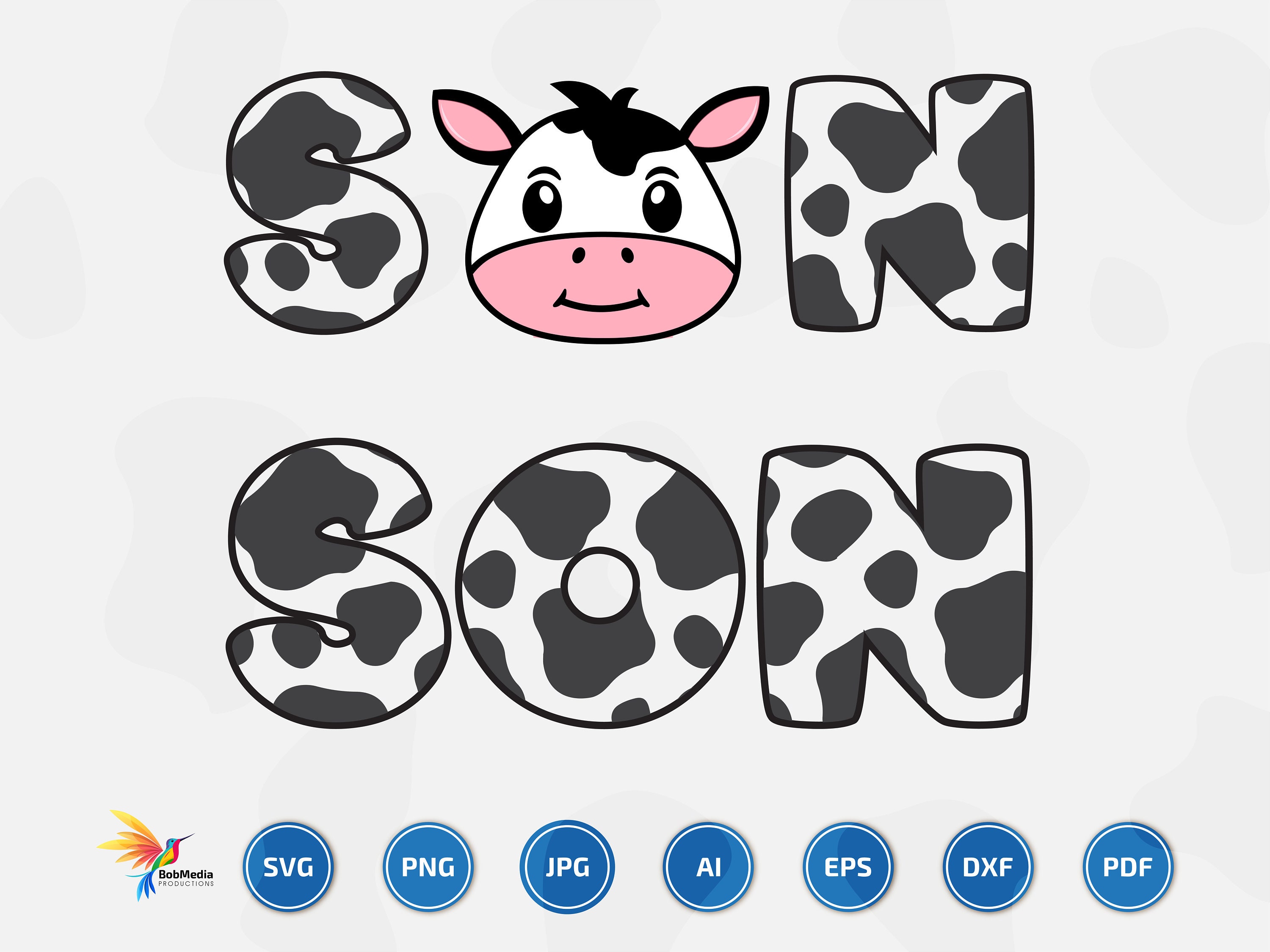 Cow Family Svg Cow Svg Files Cow Clipart Cow Print Svg Cow - Etsy Canada