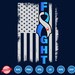 Fight Diabetes Svg, Blue Ribbon Svg, USA Flag Svg, Fight Flag, Diabetes ...