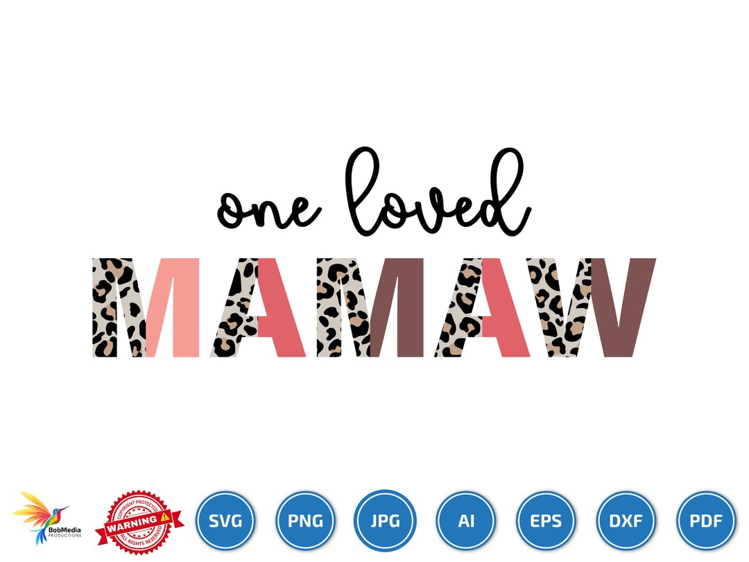 Eine geliebte Mamaw Leopard svg png, Mamaw Life Leopard, One Loved ...