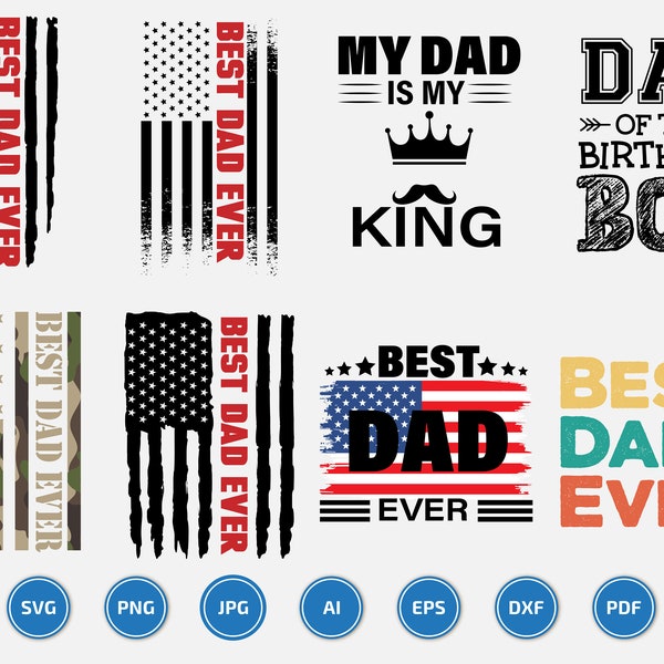 Daddy Flag Svg - Etsy