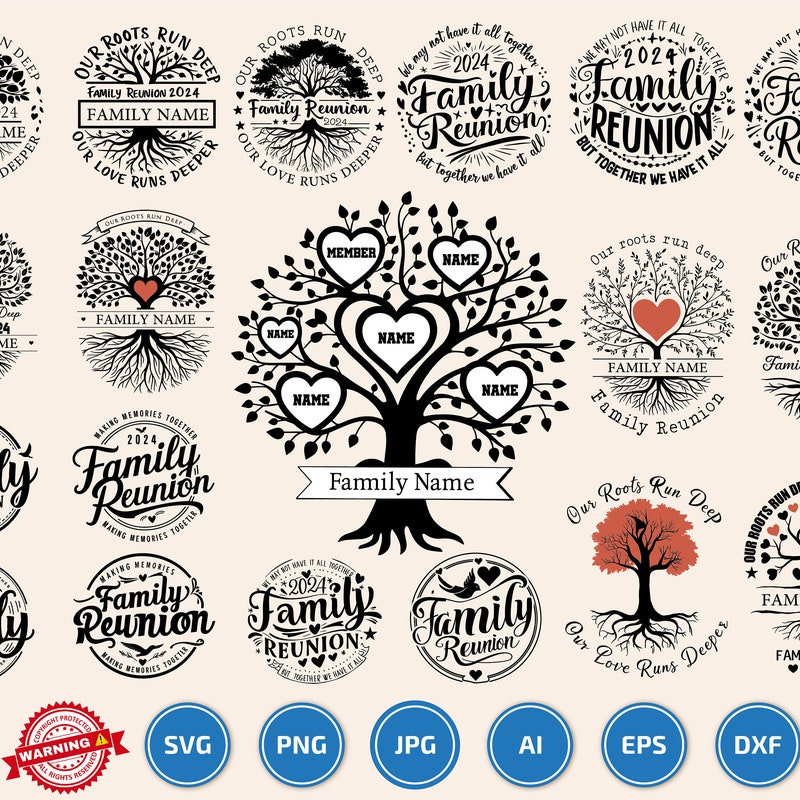 Family Reunion Svg - Etsy