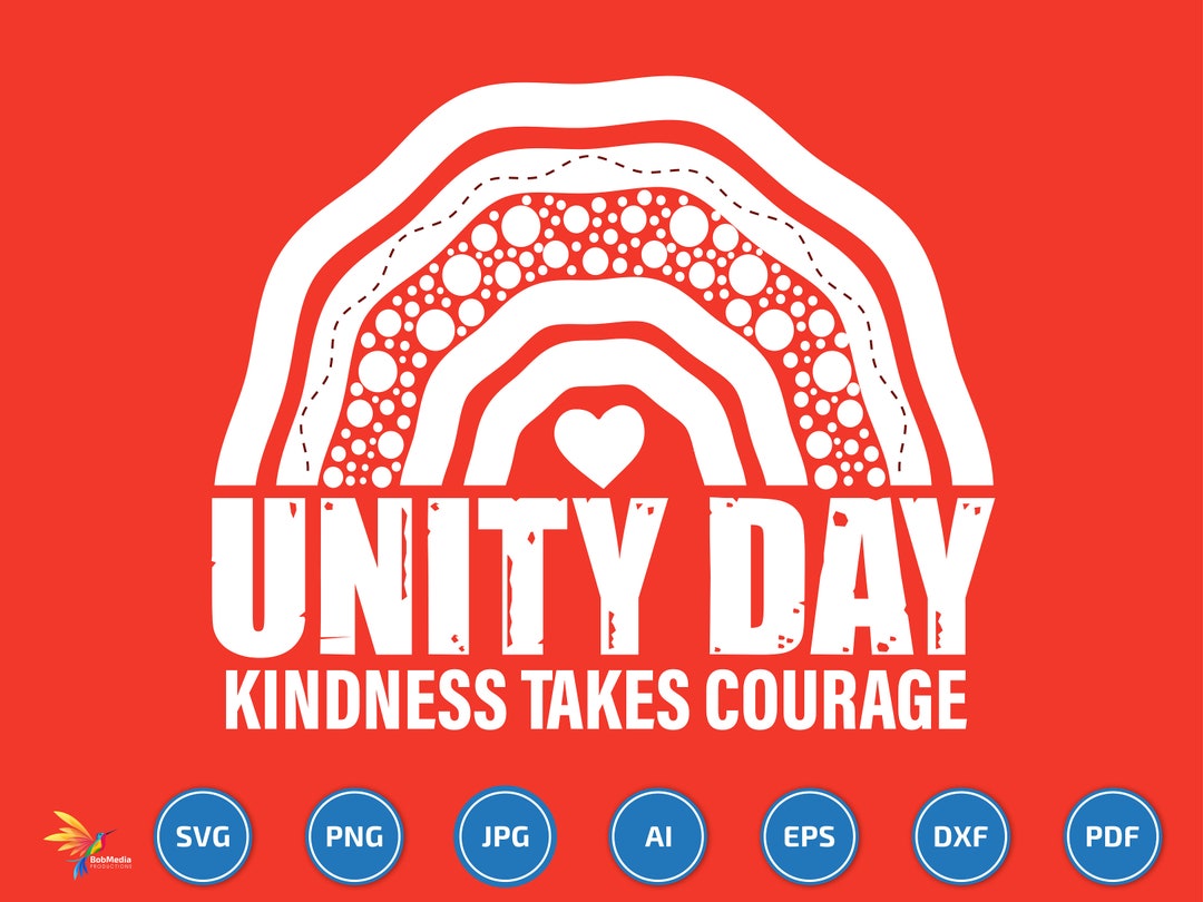 Unity Day Svg Png, Orange Heart Svg, Be Kind Svg, Anti Bullying Gift ...