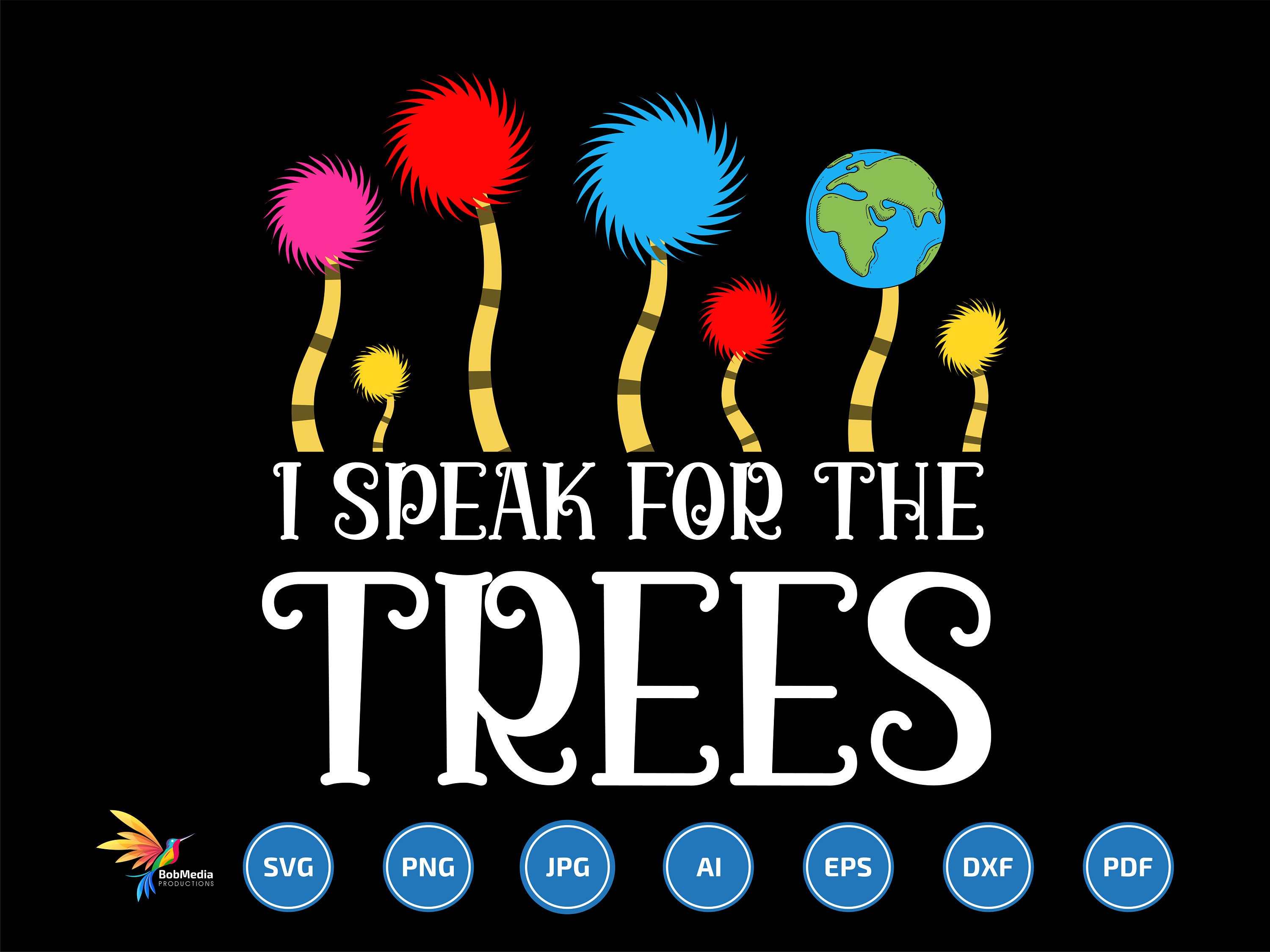 Earth Day Svg I Speak for the Tree Svg Earth Day Clipart | Etsy