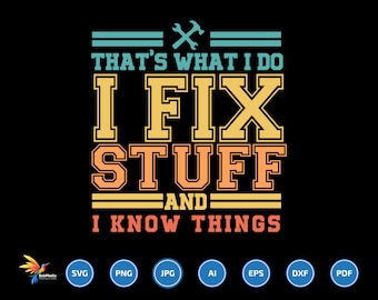 I Fix Stuff Svg - Etsy Israel