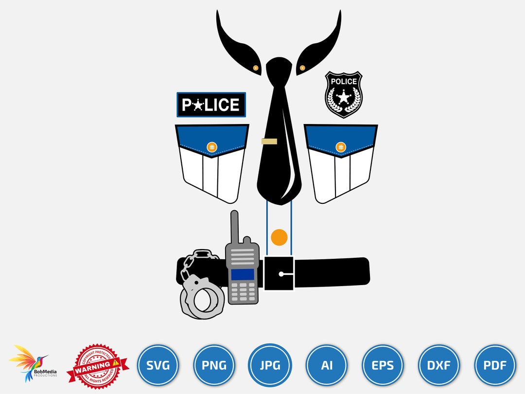 Police Officer Shirt Svg Png , Police Birthday Shirt, Police Uniform ...