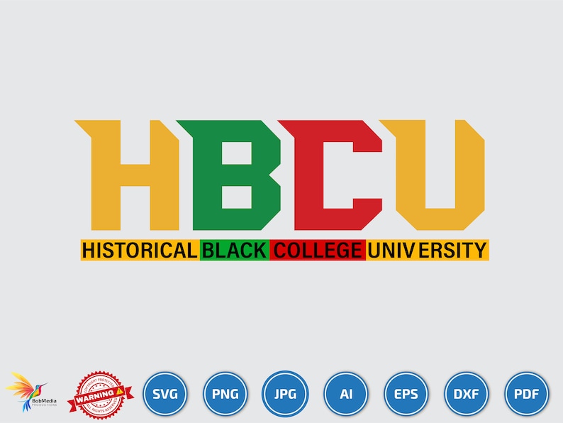 HBCU Svg HBCU Black History Month Historically Black - Etsy