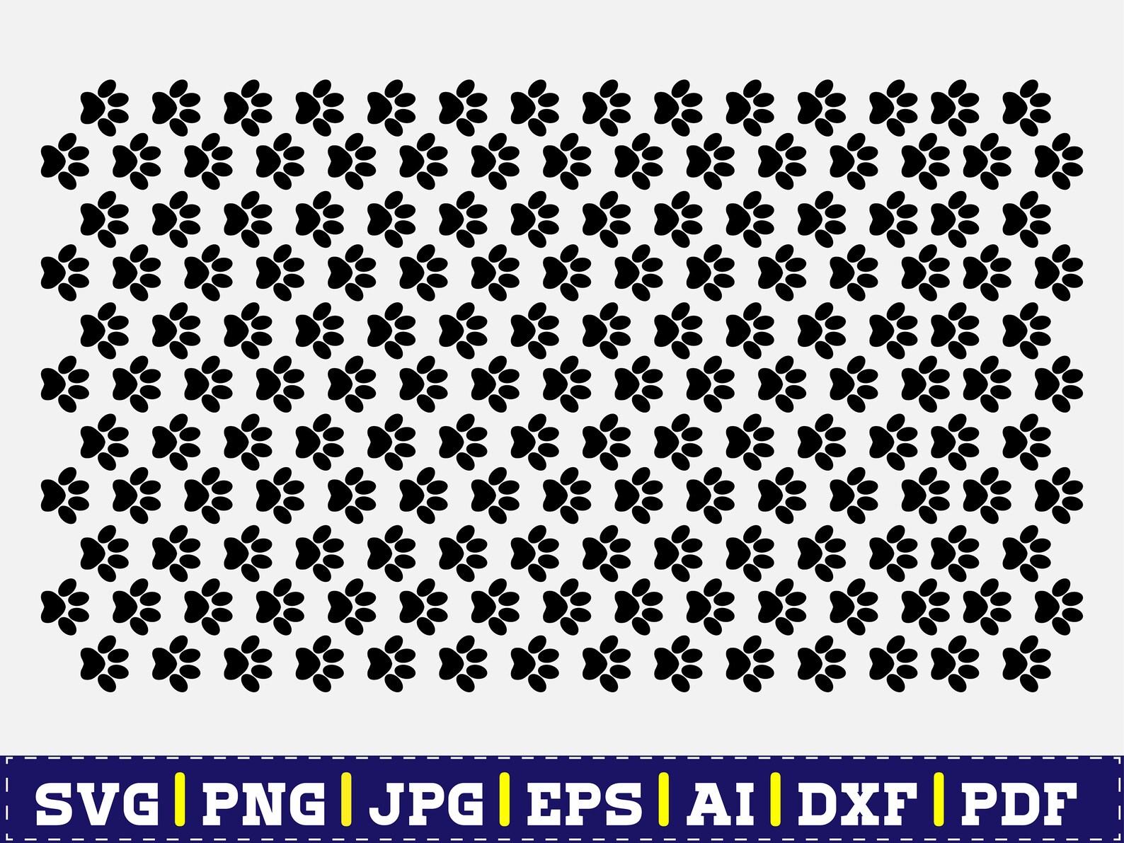 Dog Paw Print SVG Paw Pattern Svg Paw Print Svg Paw Svg - Etsy Canada