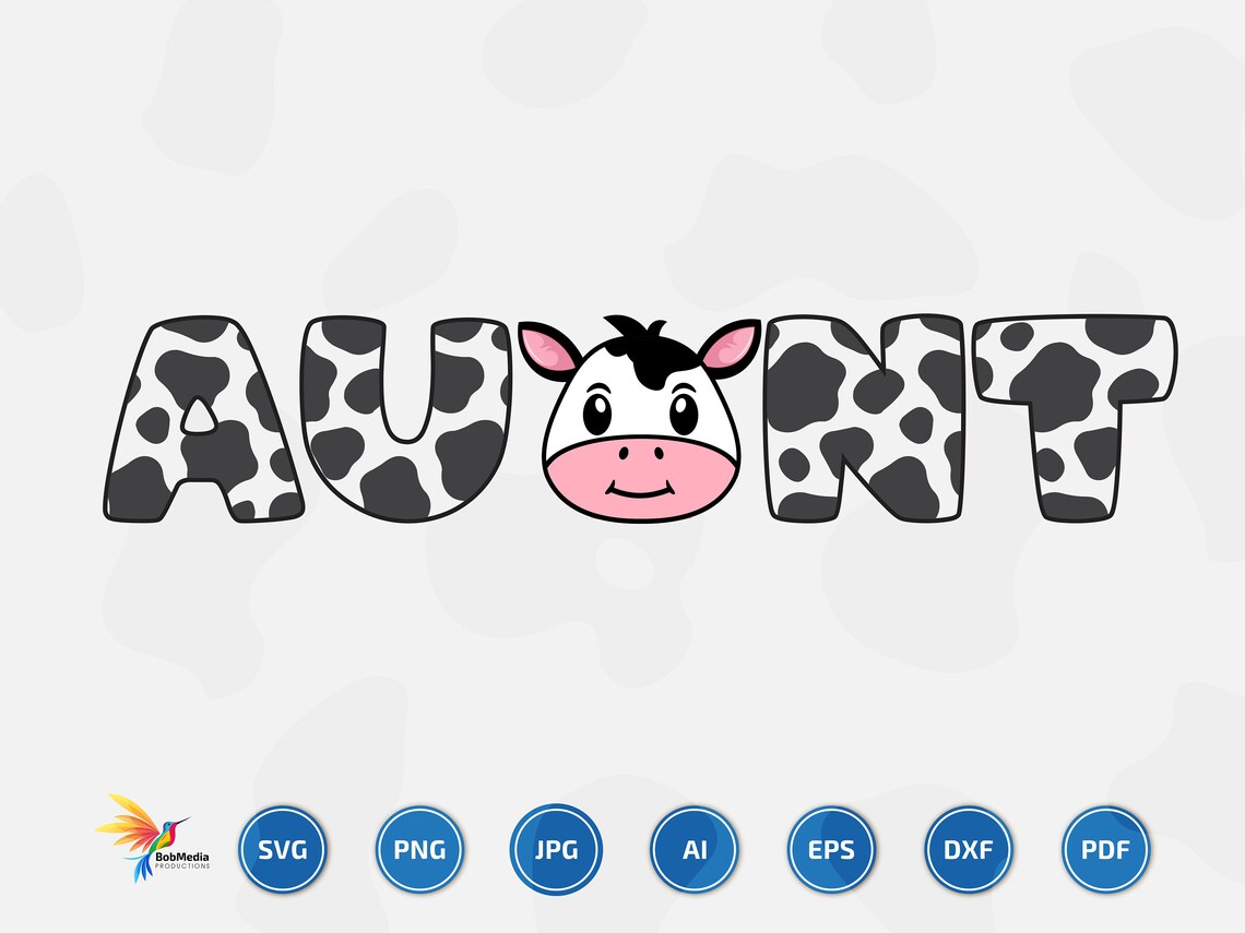 Cow Family Svg Cow Svg Files Cow Clipart Cow Print Svg Cow - Etsy Canada