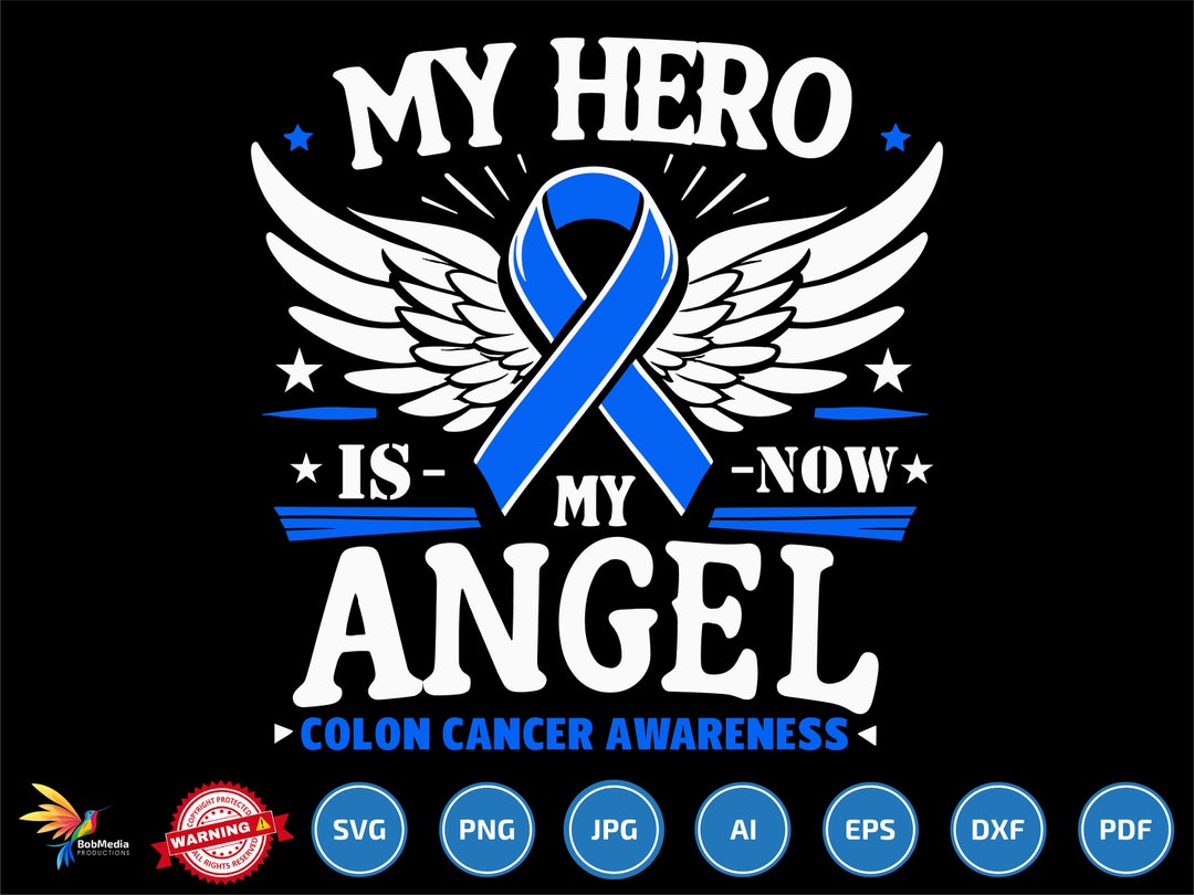 Colon Cancer Warrior Svg, Colon Cancer Awareness Svg, Nobody Fights ...