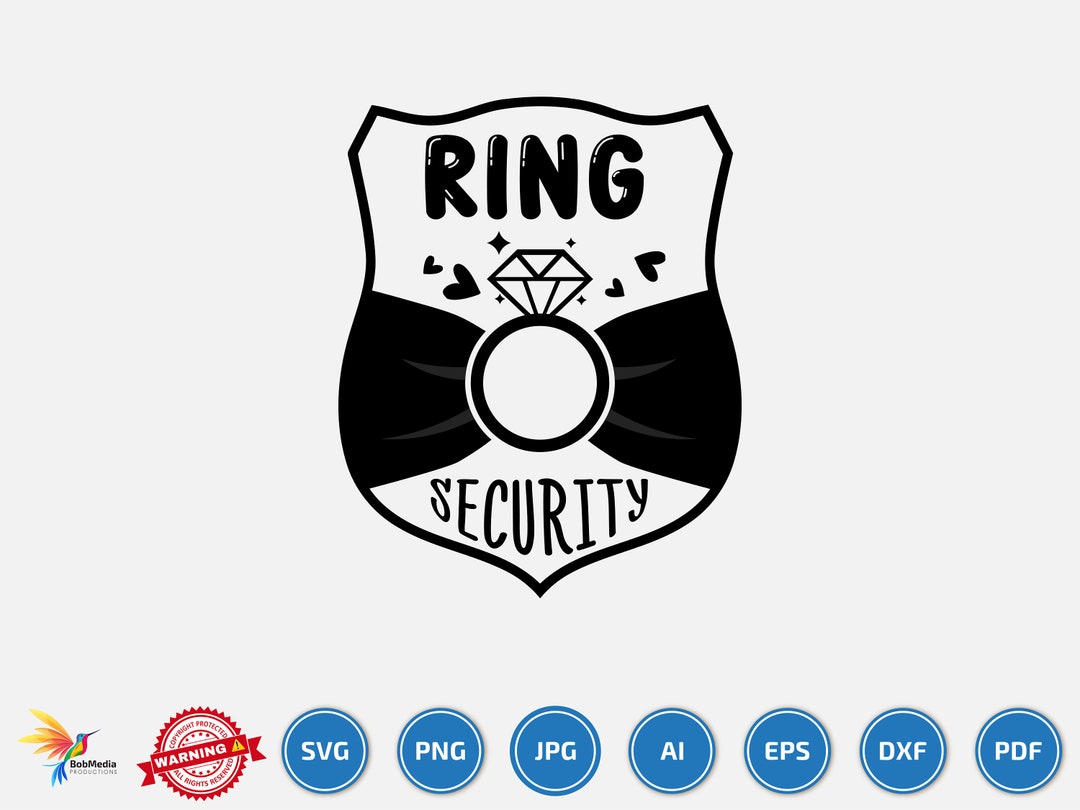 Ring Security Svg Png Ring Security Badge Svg Wedding Ring - Etsy Canada