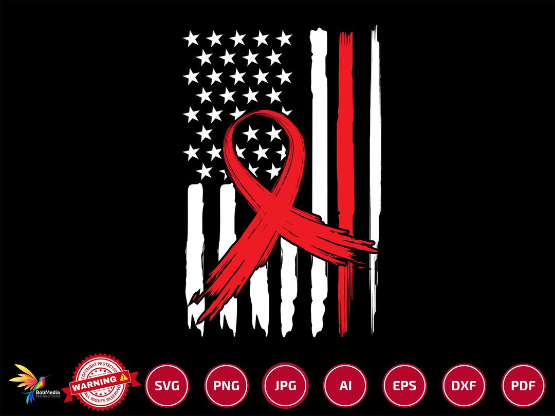 Red Ribbon Awareness Svg Png , Anti-drug Svg, We Wear Red for Red ...