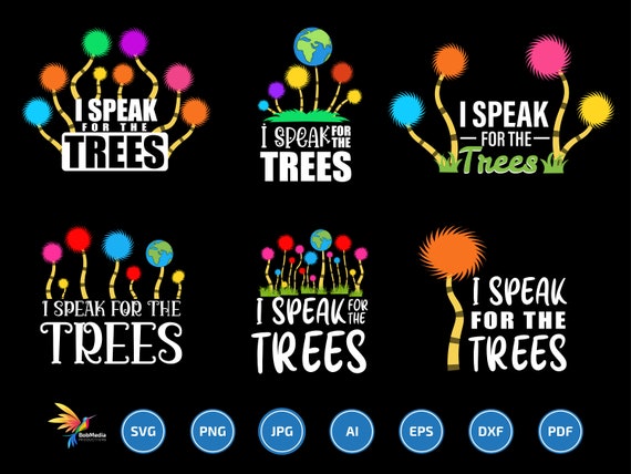 Earth Day Svg I Speak for the Tree Svg Earth Day Clipart | Etsy