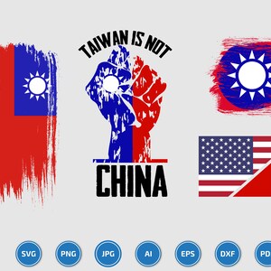 I Stand With Taiwan Bundle SVG PNG , Support Taiwan SVG, American ...