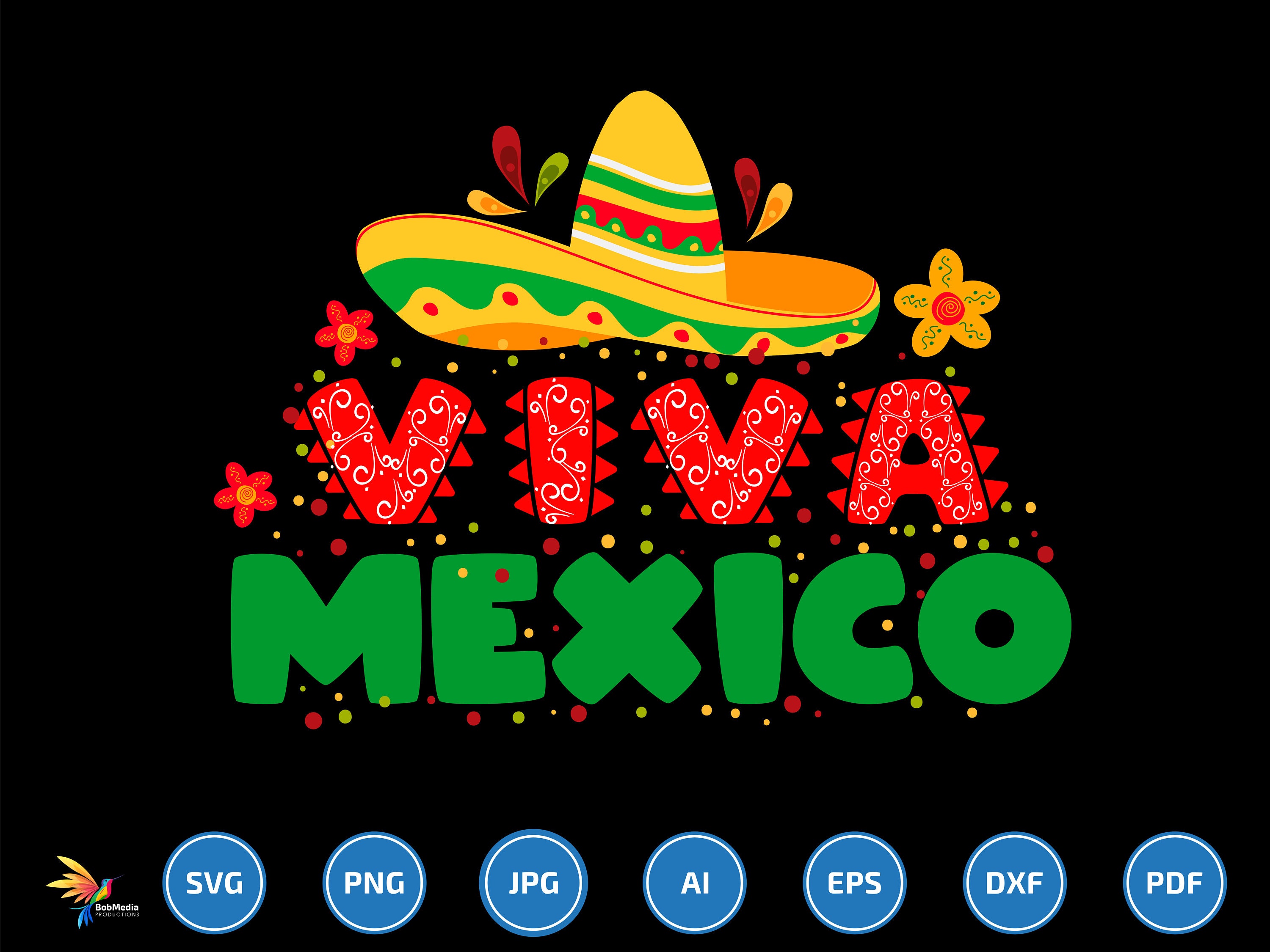 Viva México SVG México svg 16 de septiembre svg Día de la - Etsy México
