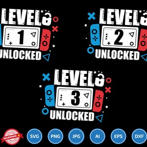 Level Unlocked Birthday Girl Svg, Birthday Family Svg Bundle, Birthday ...
