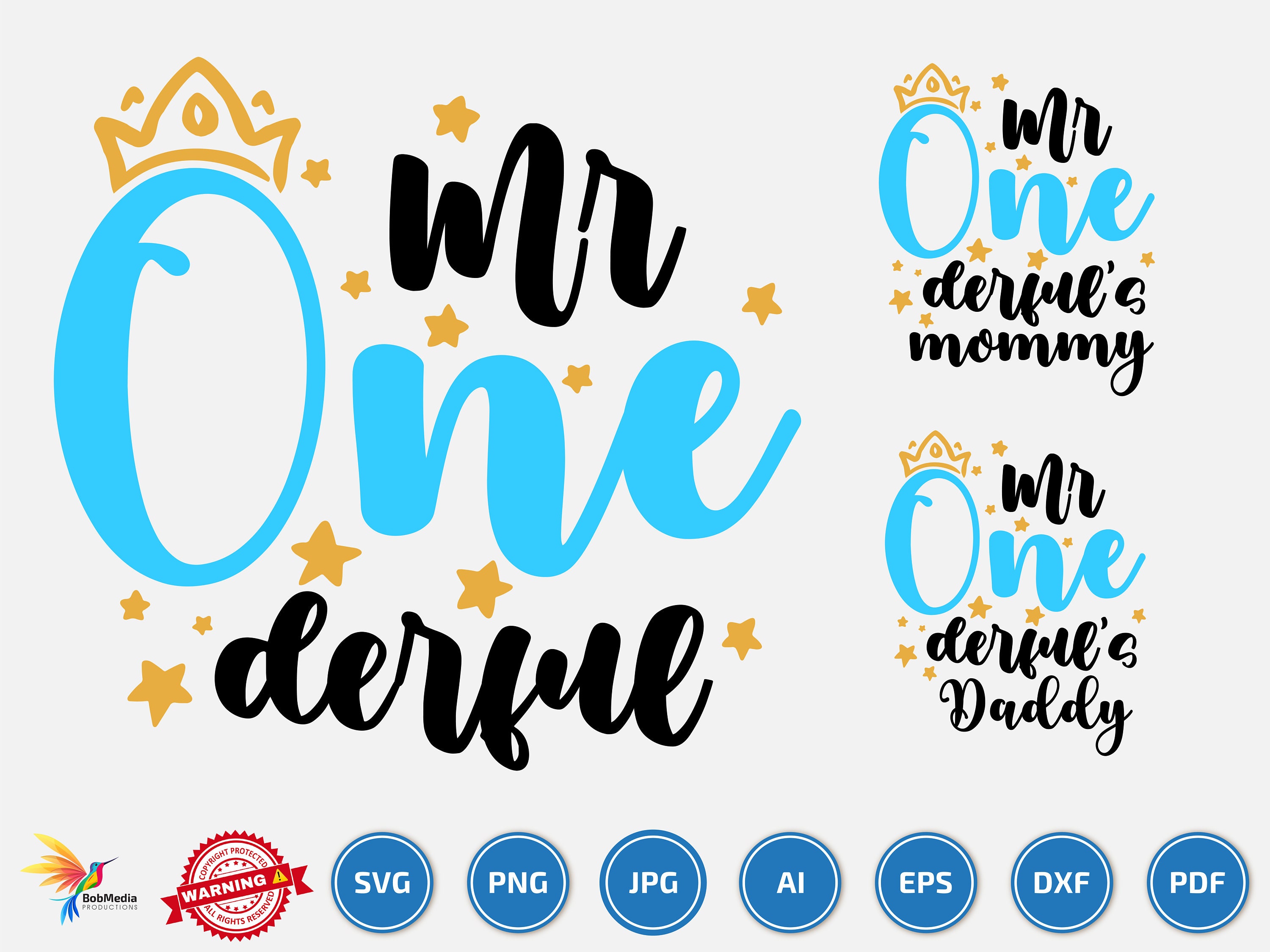 Mr One Derful Svg Png Bundle Mr Onederful Svg Birthday Boy - Etsy