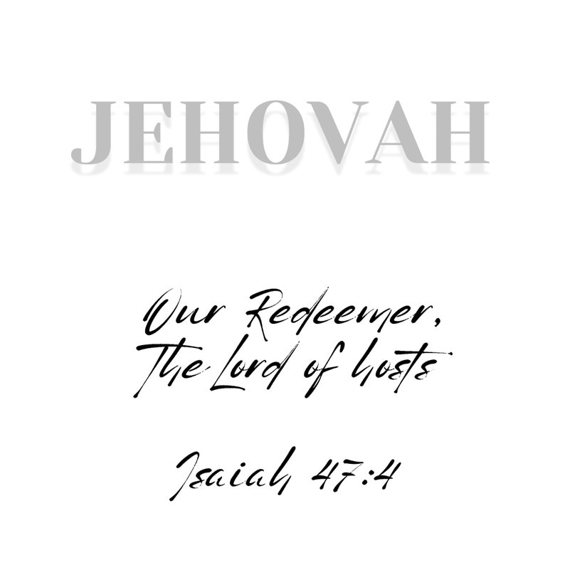 Jehovah, Names of God, Bible Verses, Printable, Wall Art, Home Decor ...