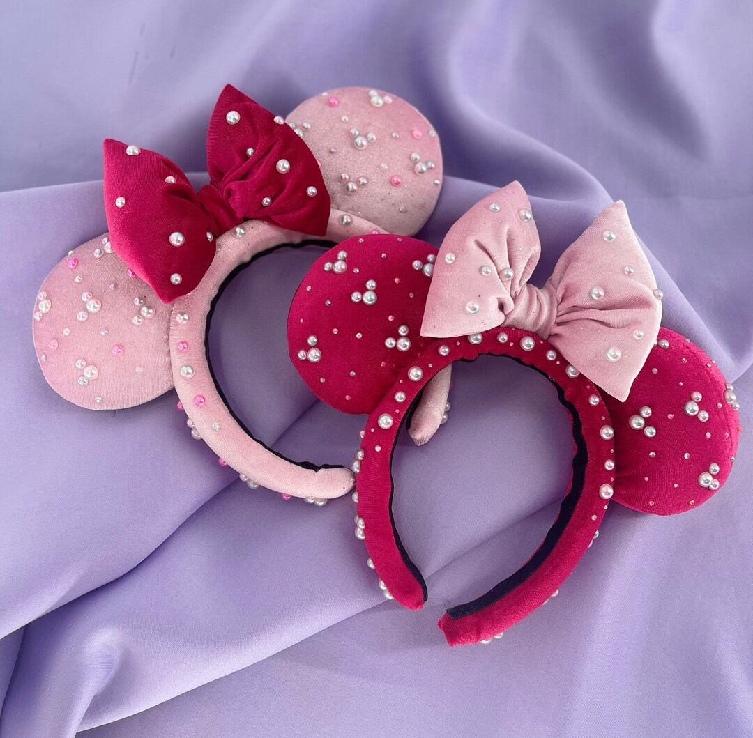 Pretty in Pink Padded Pearl Ears - Etsy