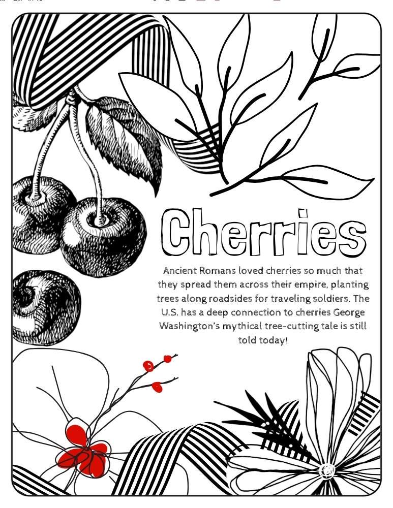 Printable Fruit Coloring Book – Unique Coloring Pages for Kids & Adults ...