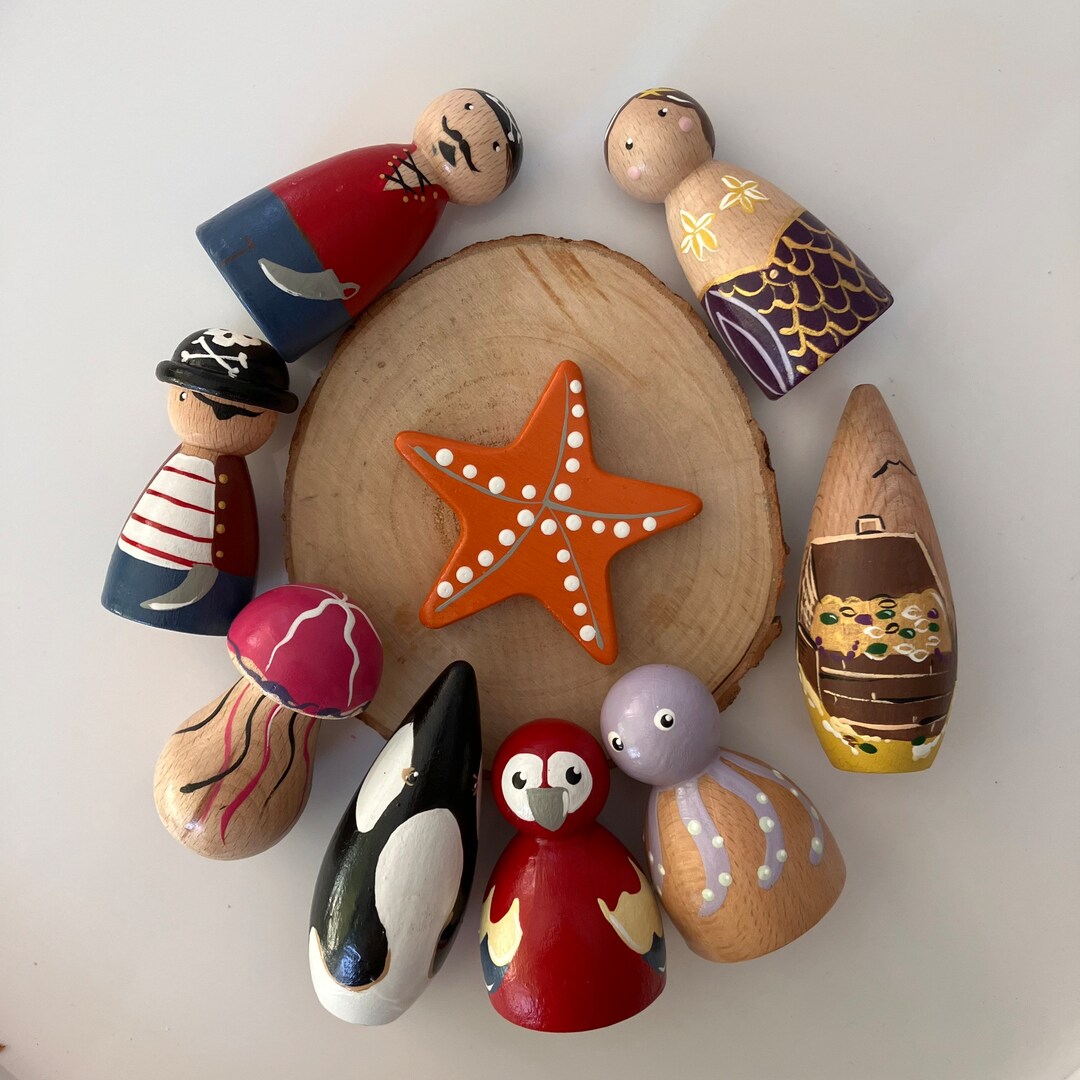 Pirates and Mermaids/orca/squid/starfish/treasure Chest/parrot at the ...