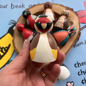 Bird Collection Peg Dolls/owl/blackbird/blue Tit/robin/early Years ...