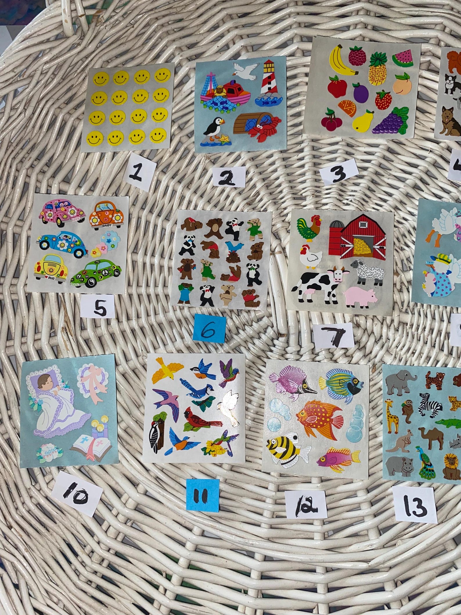 Sandylion Vintage Stickers 80s and 90s Cars Happy Face Birds Animals ...