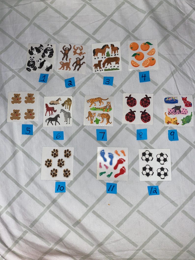 Sandylion Vintage Fuzzies Animal Stickers ~ You Choose 80s Kids 90s ...