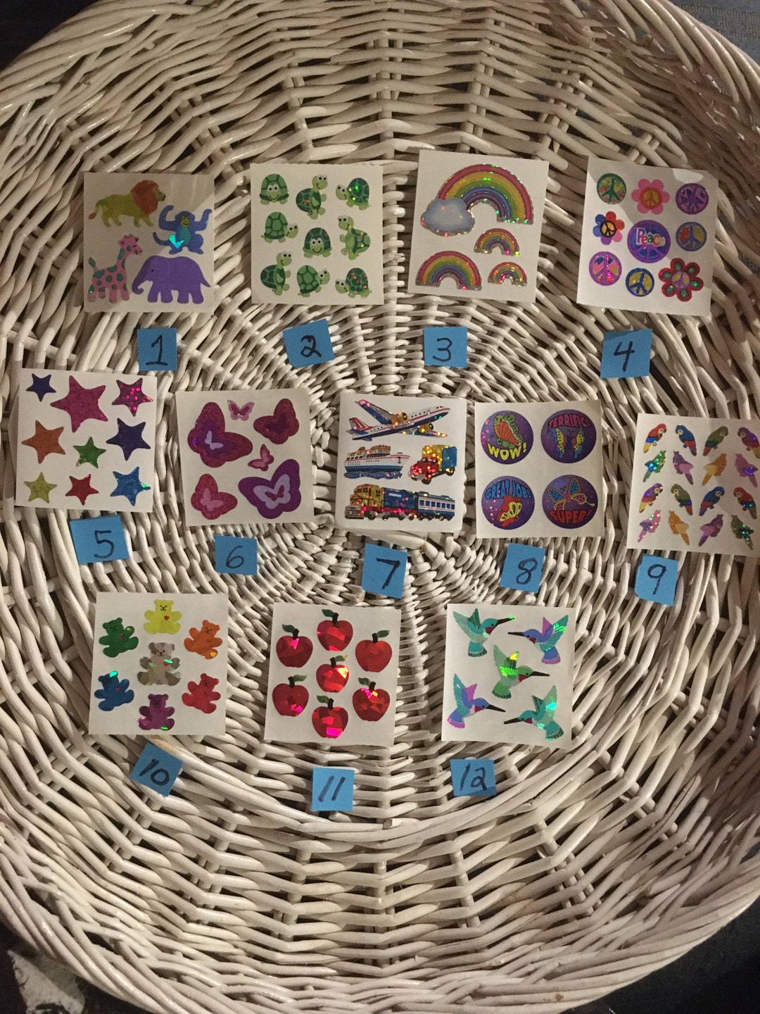 Sandylion Prismatic Glitter Stickers Vintage 80s 90s Animals Vehicles ...