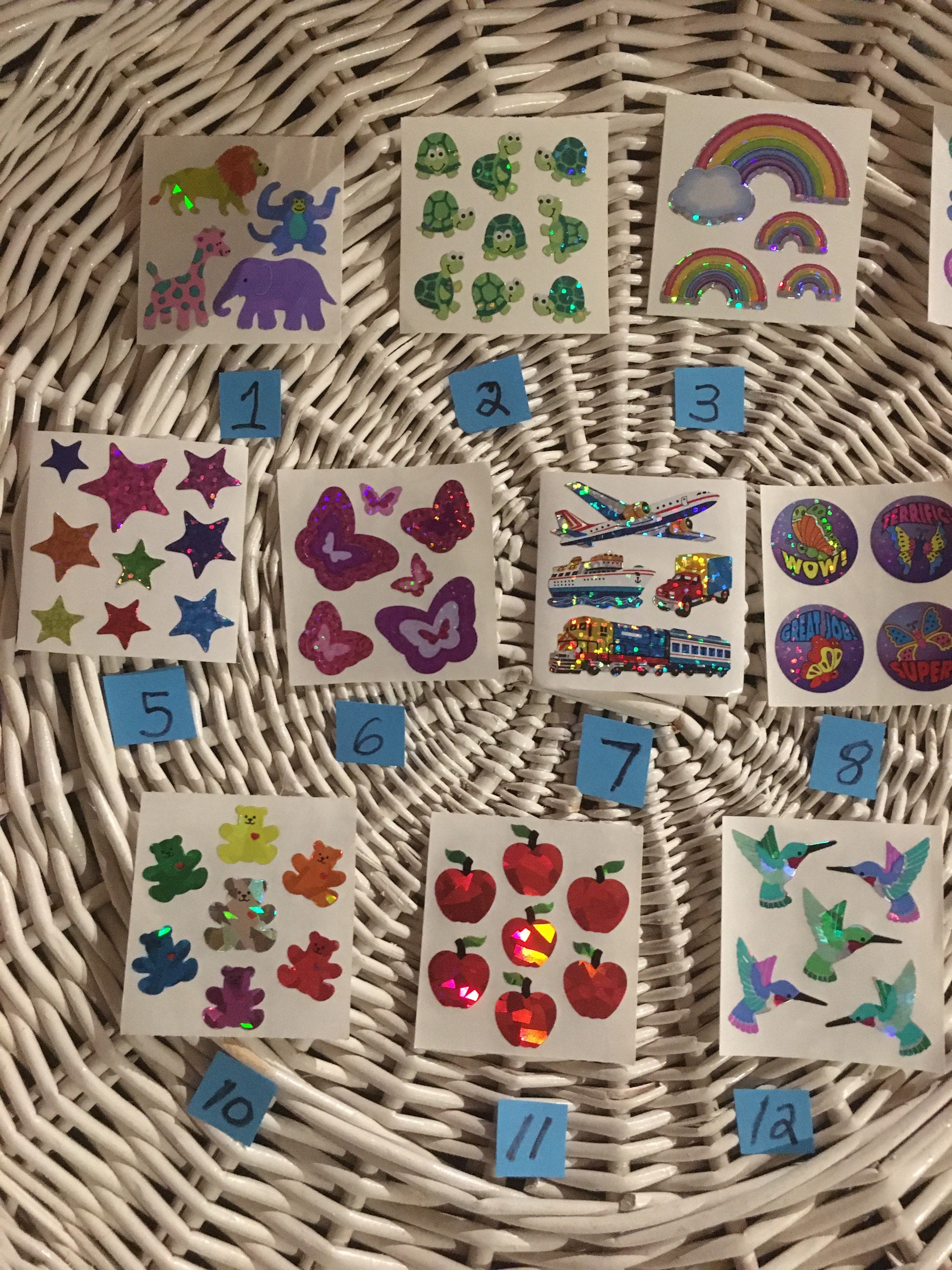 Sandylion Prismatic Glitter Stickers Vintage 80s 90s Animals Vehicles ...