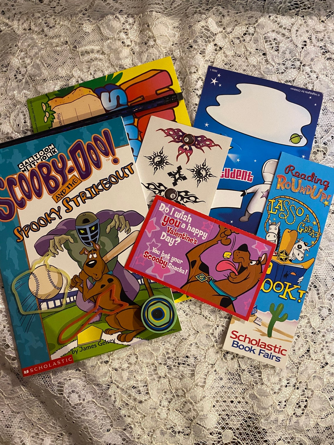 90s Retro Scholastic Book Fair Bundle, Vintage Stickers & Bookmark ...