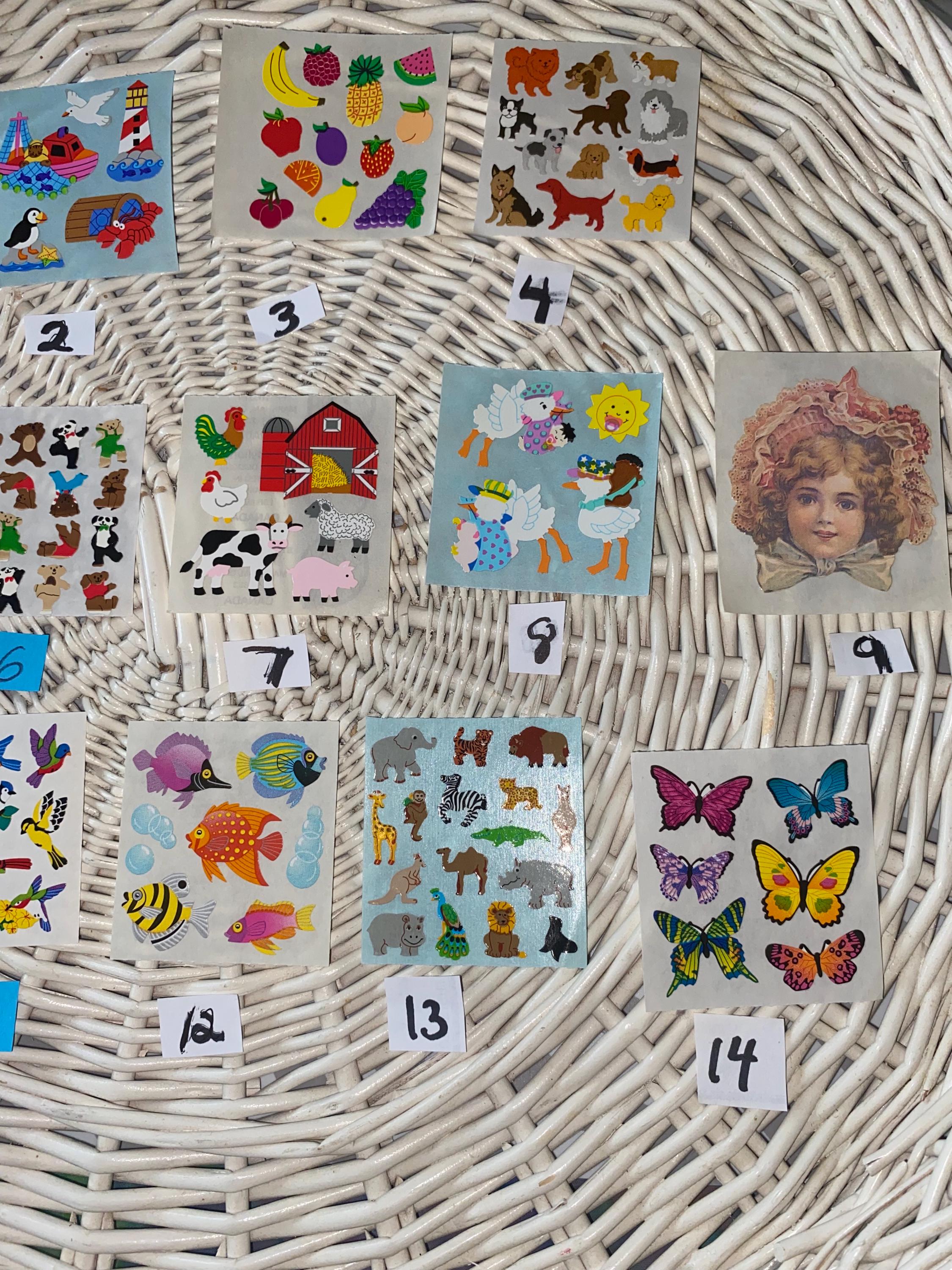 Sandylion Vintage Stickers 80s and 90s Cars Happy Face Birds Animals ...