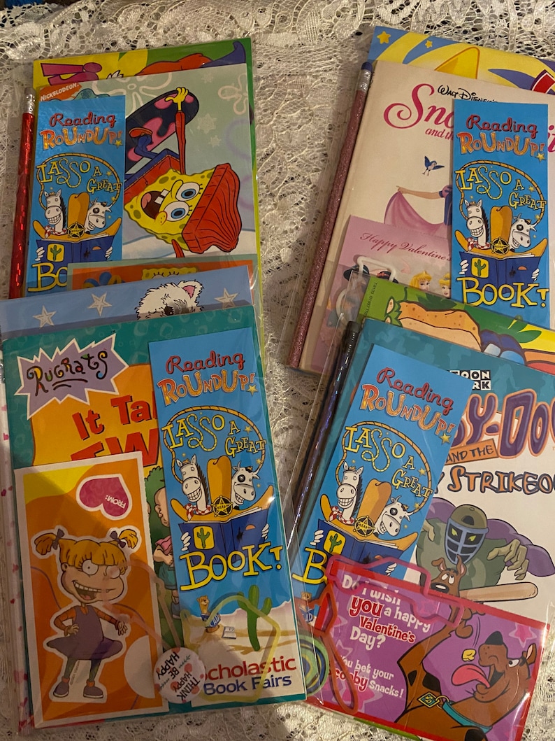 90s Retro Scholastic Book Fair Bundle, Vintage Stickers & Bookmark - Etsy