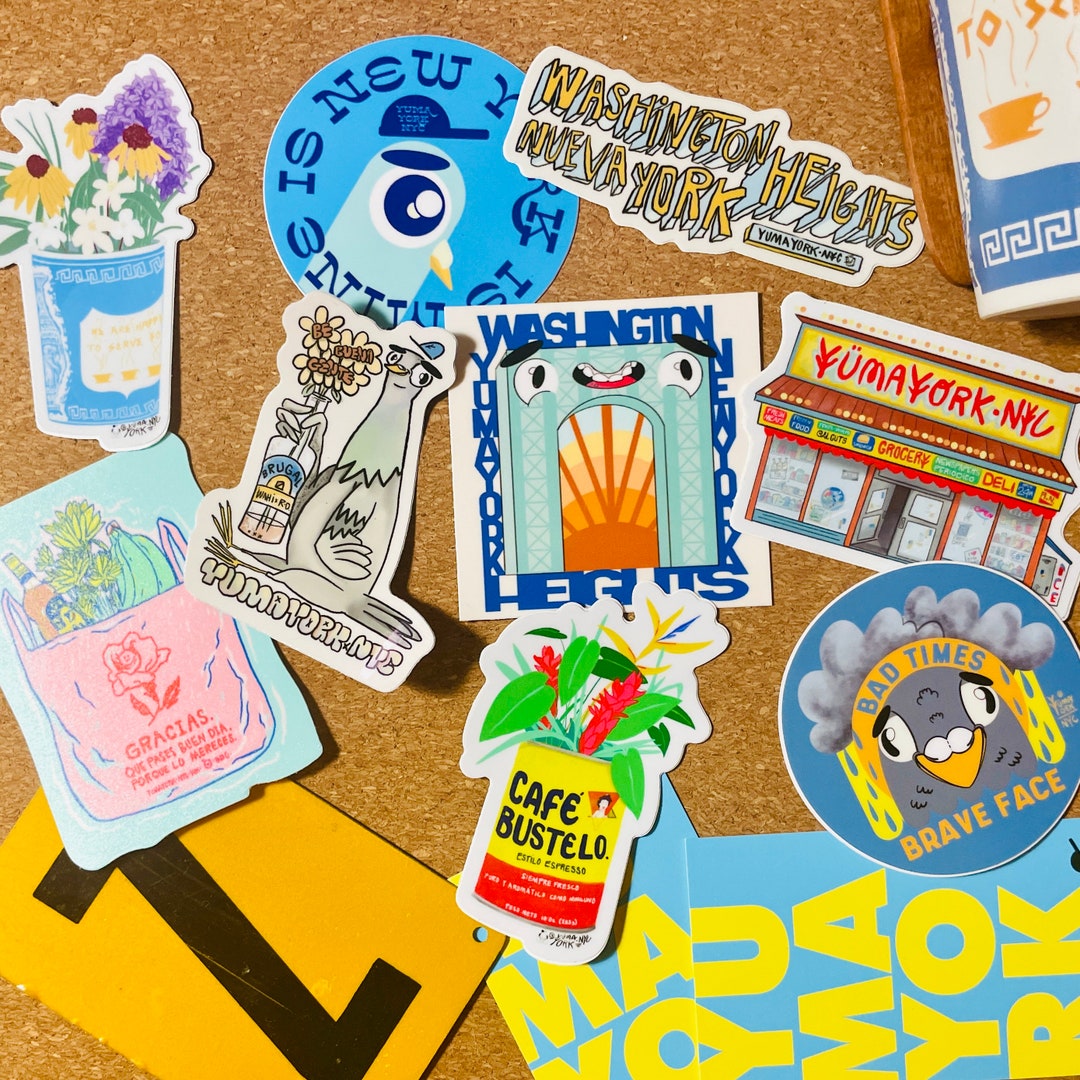 New York Stickers, NYC Sticker, Water Bottle Stickers, Laptop Stickers ...