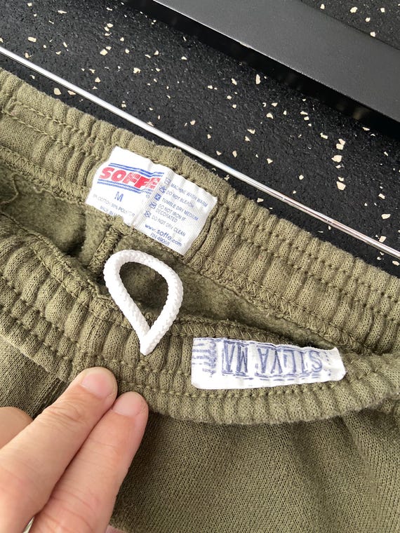 Vintage Olive Green USMC Marine Elastic Waist Cuff Sw… - Gem