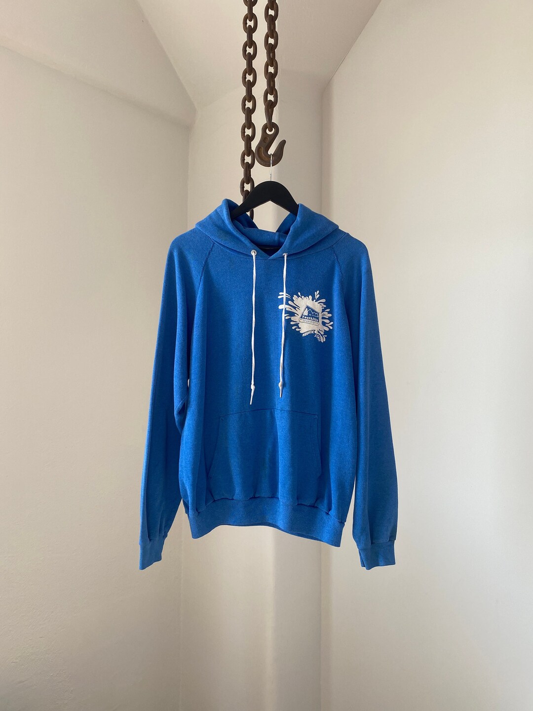 Foothil Splash / Aquatic Staff / Blue Raglan Sweater Hoodie / Size L - Etsy