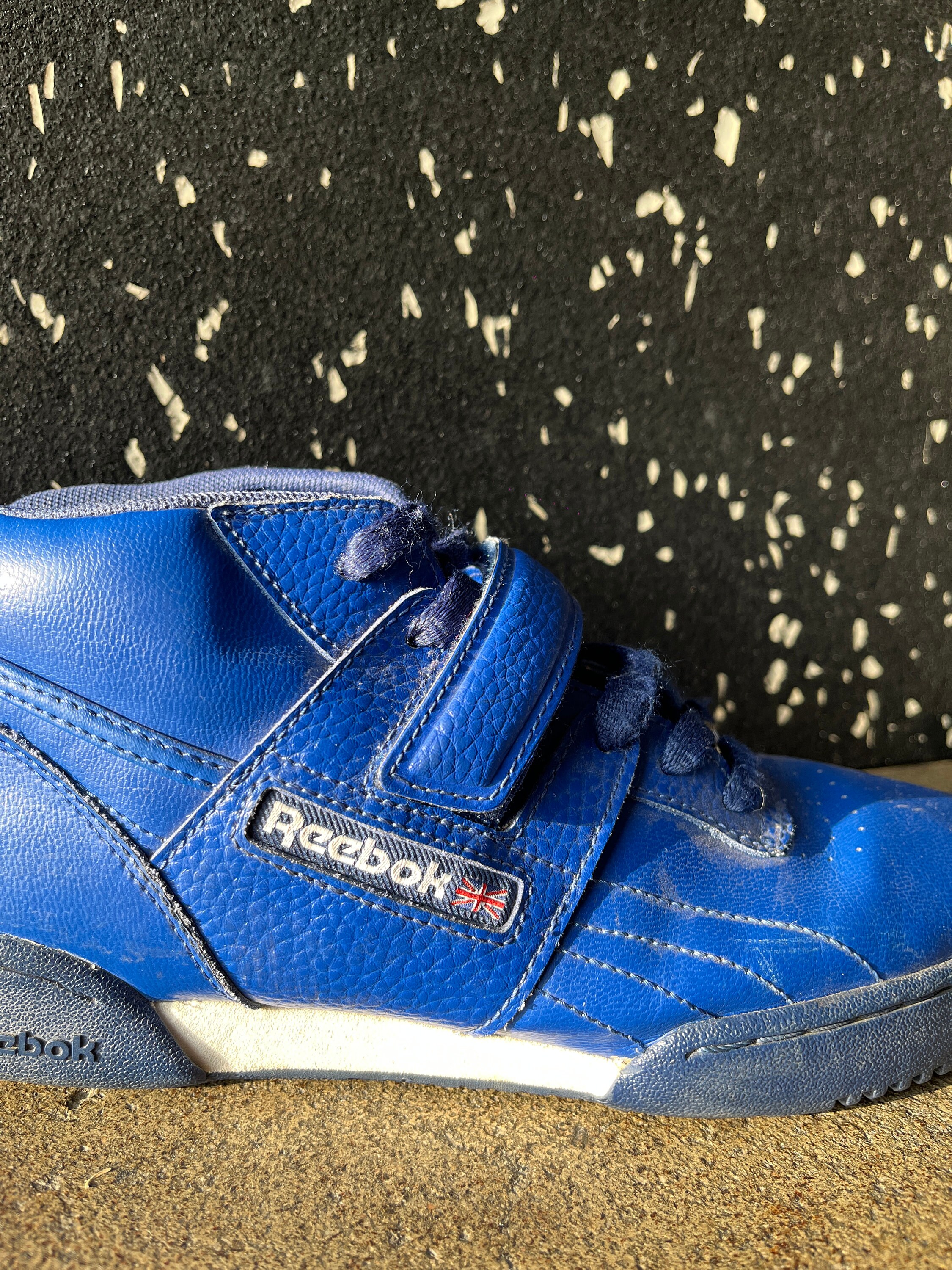 Electric Blue Reebok Trainers With Front Top Scratch / Size USA 6 - Etsy