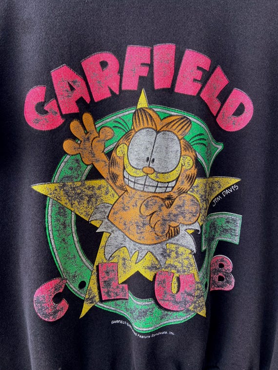 Vintage 1978 Flirts Brand Garfield Club Graphic Sweat… - Gem