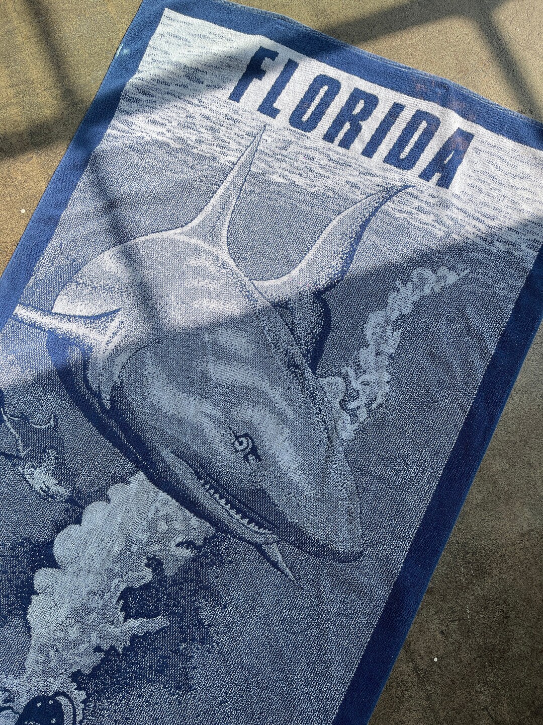 Florida Shark Scuba Diver Beach Towel / Size 29.5" X 59" - Etsy